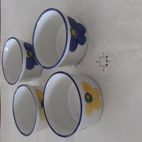 Maxam | Kitchen | Maxam Ramekin Souffle Baking Dishes Handpainted ...